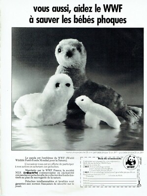 publicité Advertising 1221 1982 Fondation WWF sauvez bébés phoques | eBay