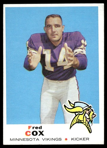 1969 Topps Fred Cox NM Minnesota Vikings #217 | eBay