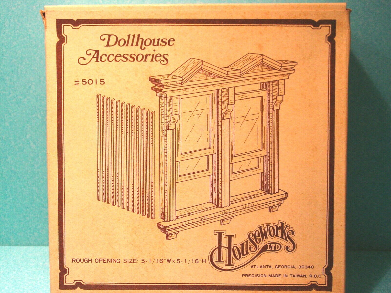 Dollhouse Miniature Houseworks # 5015 Wood Victorian Window Double Hung ...