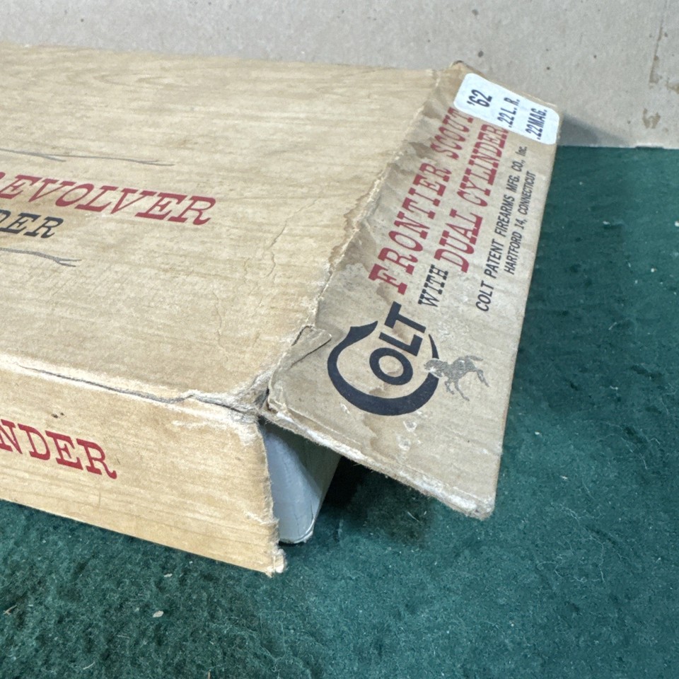 Vintage Colt Frontier Scout ‘62 .22LR/ 22 Mag Revolver Factory Box W ...