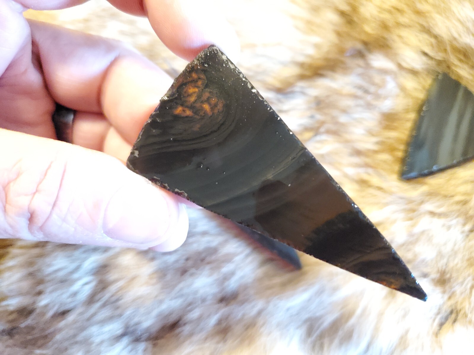 3 VARIETY OBSIDIAN Flint Knapping Primitive Hunting Arrowhead Preform Blanks Hog | eBay