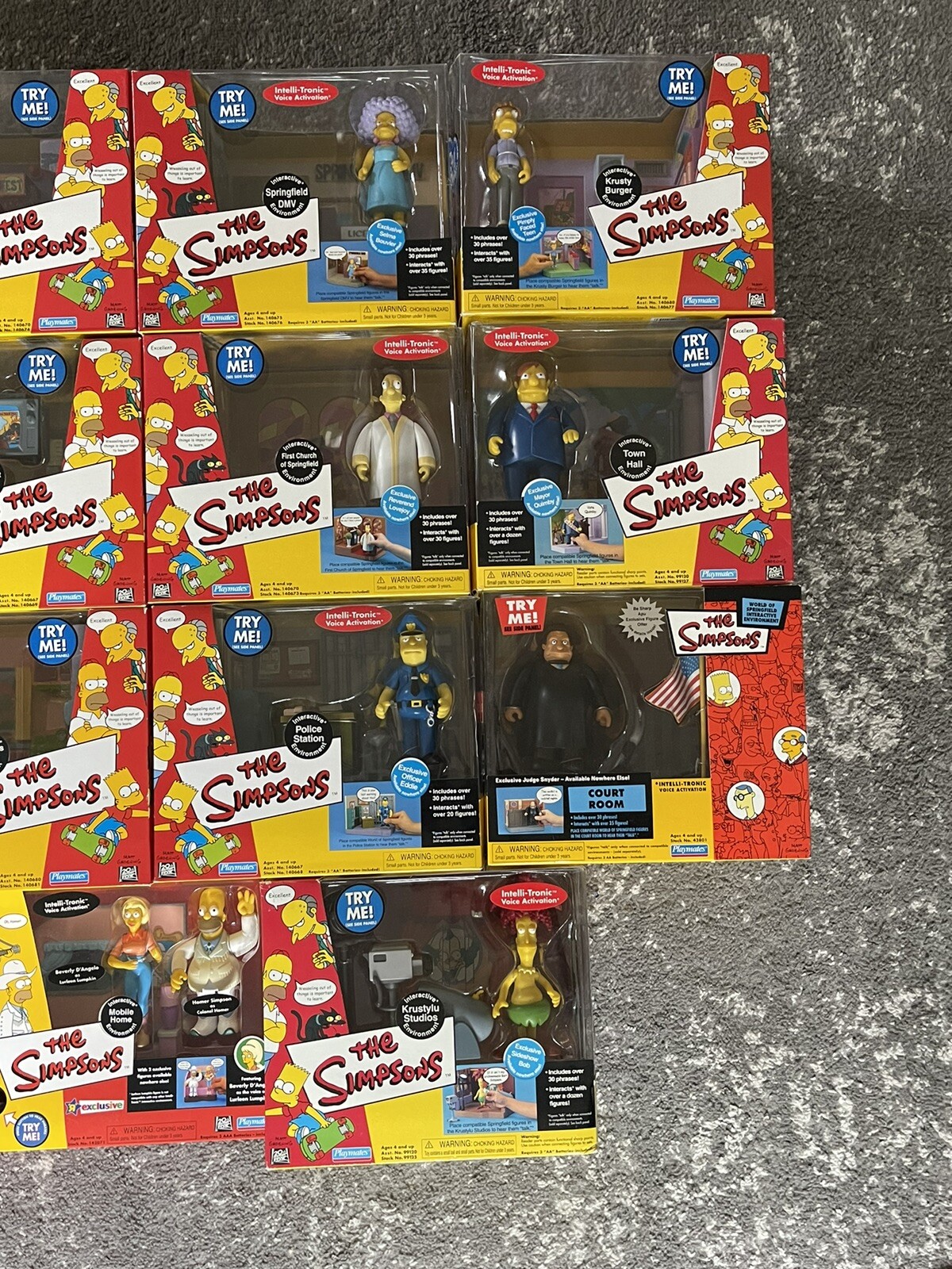 The simpsons WOS Interactive sets Play Mates Lot of 15 Homer + | eBay