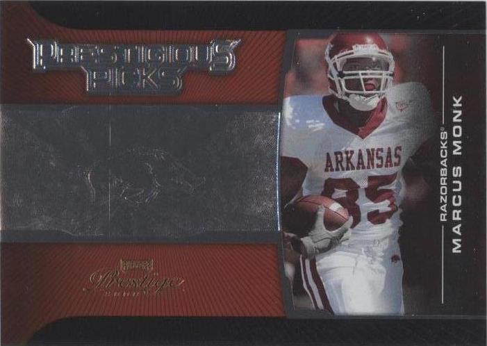 2008 Prestige - Prestigious Picks Marcus Monk #PPI-8 Red /750 (RC) for ...
