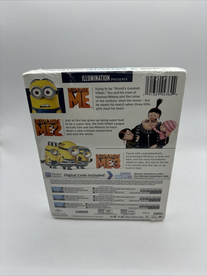 ILLUMINATION Presents 3-Movie Collection Despicable Me 123 BLU-RAY/DVD ...