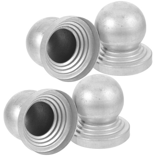4 Pcs Round Tube Column Cap Decorative Fence Post Toppers Pole Caps | eBay
