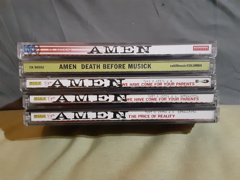 Amen 5 CD Lot Punk Rock Metal American Head Charge Motograter ...