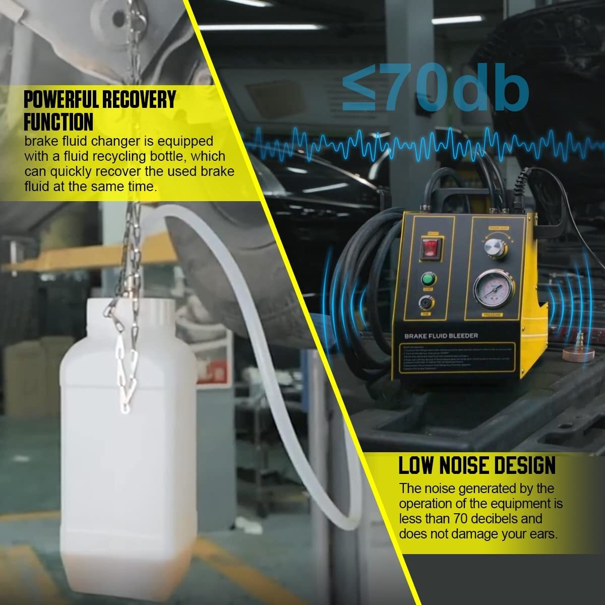 Electric Car Brake Fluid Bleeder Auto Vacuum Pressure Pump Bleeding ...