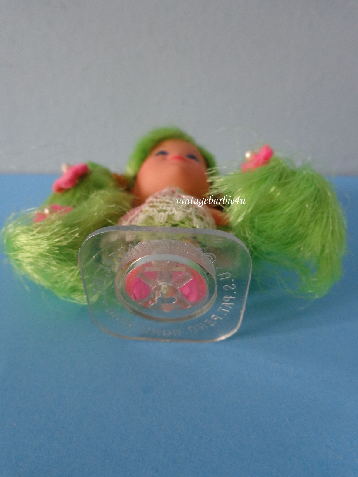 Vintage Liddle Kiddle Doll Kolognes Apple Blossom #3707 w Stand Hong ...