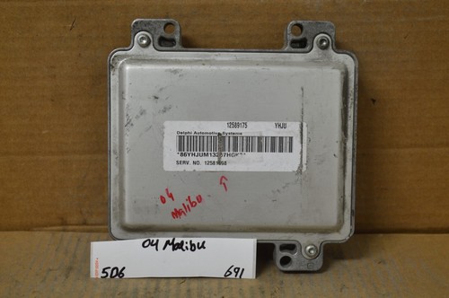 2004 Chevrolet Malibu 3.5L Engine Control Unit ECU 12581598 Module 691 ...