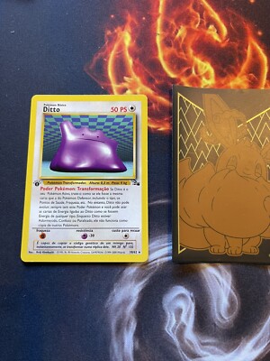 Pokemon 1st Edition Ditto Fossil Non-Holo Rare 18/62 Near Mint - NM | eBay