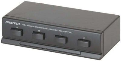 Digitech Audio 50WRMS 4 Way Stereo Speaker Switch with Amplifier input ...