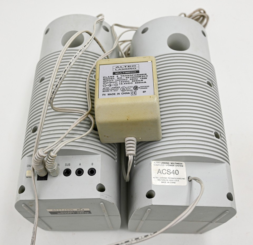 Altec Lansing ACS40 Multimedia Computer Speakers | eBay