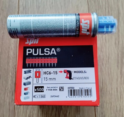 SPIT PULSA Nails 15mm HC6-15 WITH GAS EXP 2024 3439510575406 | eBay