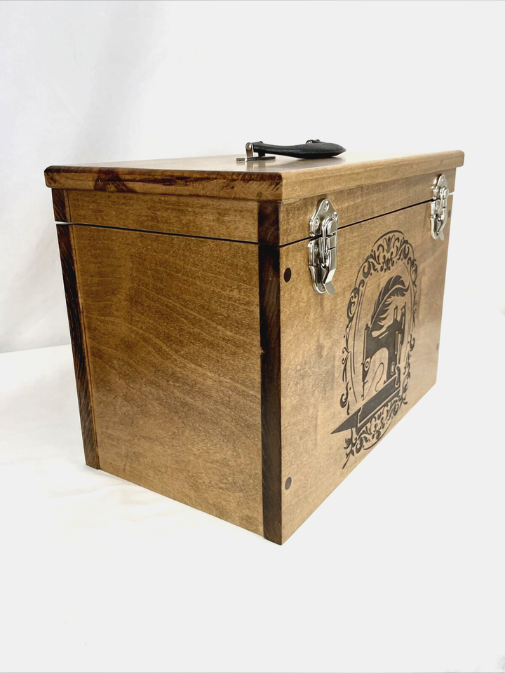 Custom Artisan Handcrafted Wood Singer Featherweight Sewing Machine ...