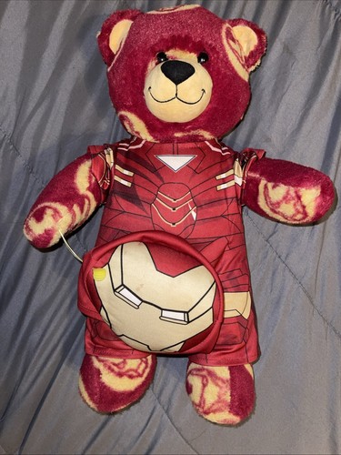 Build a Bear Workshop BABW plush Marvel Avengers Iron Man Teddy w ...