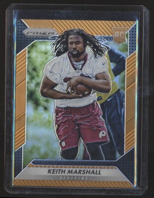 2016 PRIZM ORANGE /299 ROOKIE KEITH MARSHALL REDSKINS | eBay