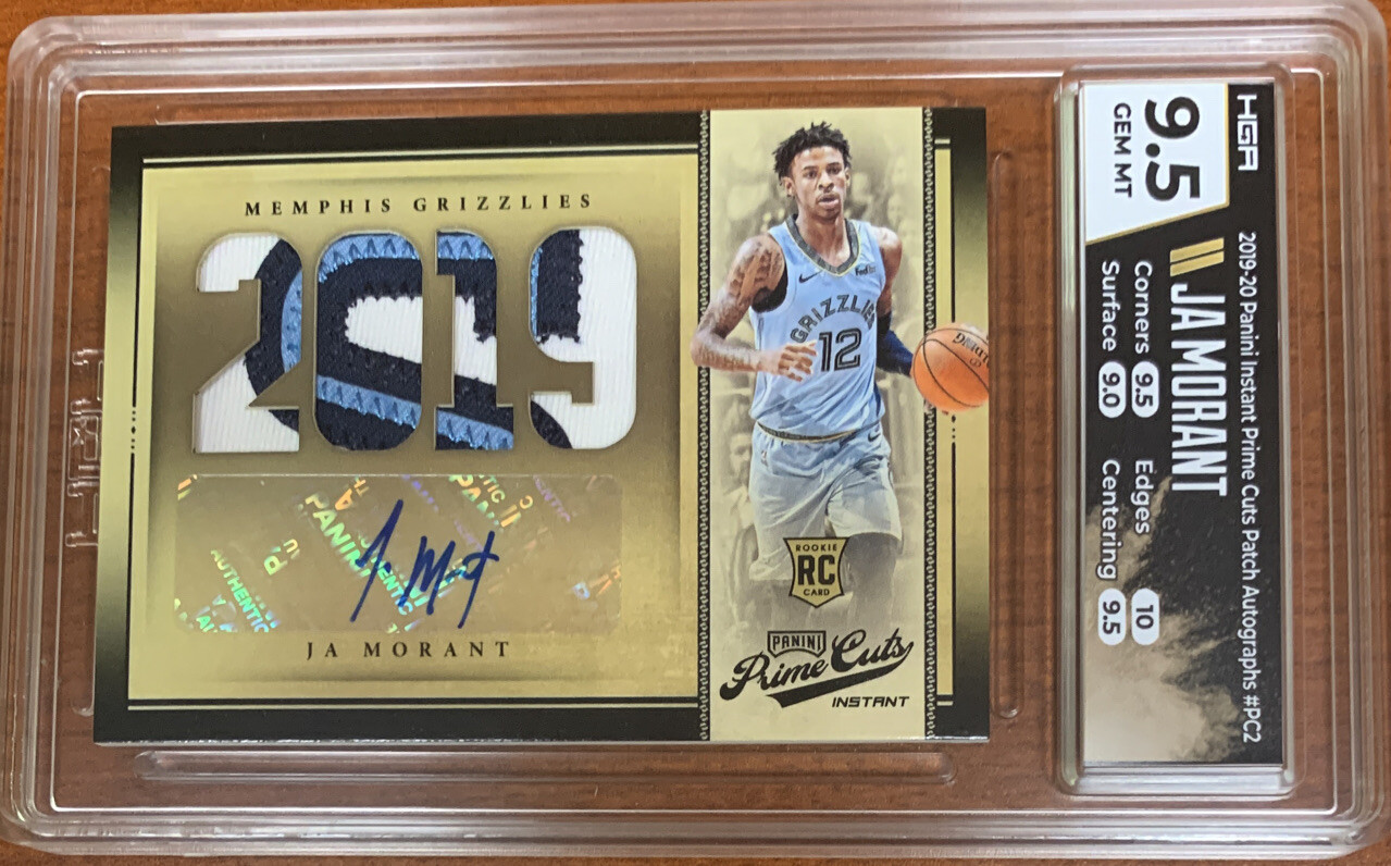 Ja Morant Prime Cuts Patch Autograph 1/1 Graded HGA 9.5 Autograph ...
