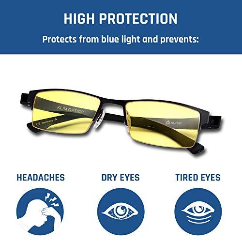 COMPUTER GLASSES Blue Light Blocking for PC Mobile TV UV Protection ...