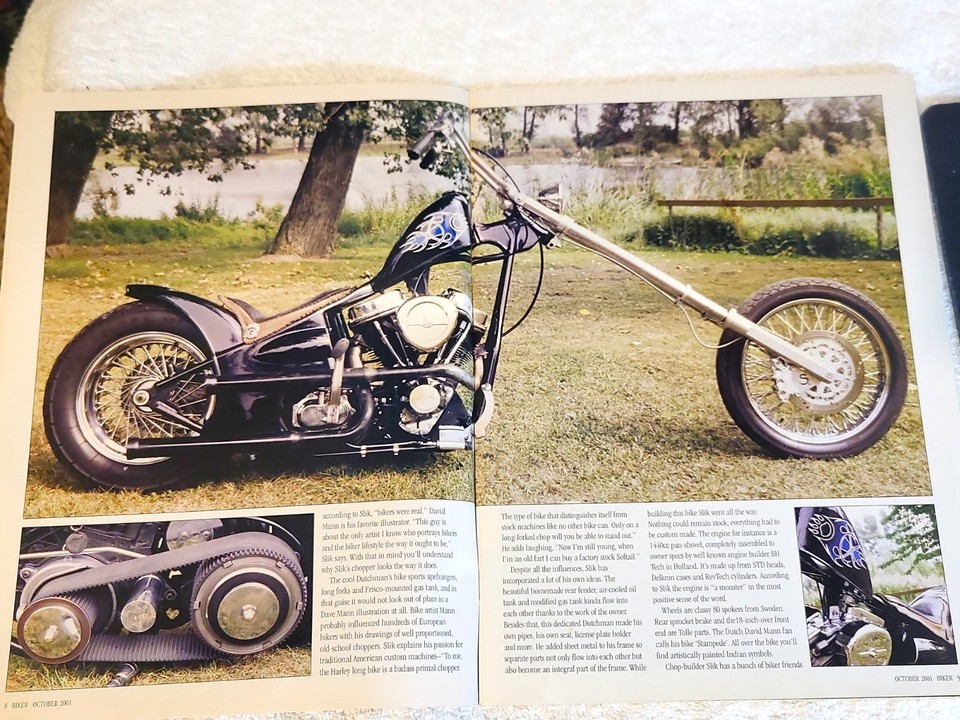 Biker Magazine by Easyriders October 2001 Vintage Pin-Up Girls/Choppers ...