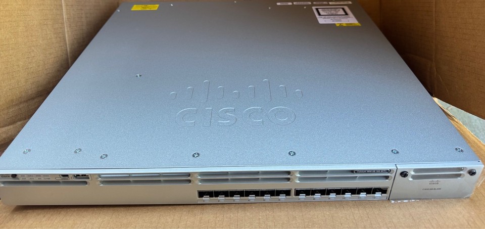 Cisco WS-C3850-12XS-E Switch Catalyst 3850 12x 10GB SFP+ 1x Module Slot ...