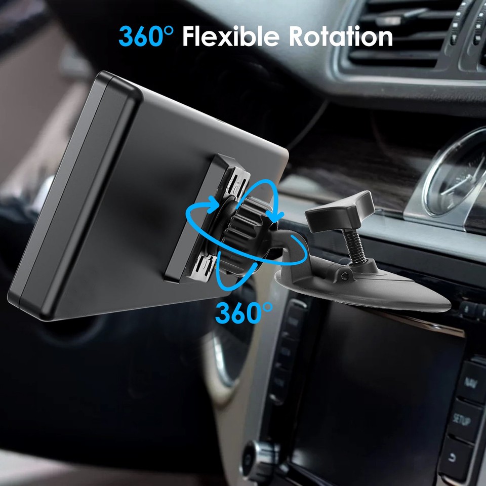 Universal CarPlay Monitor Mount 360° Rotation CD Slot Holder for 7-10 ...