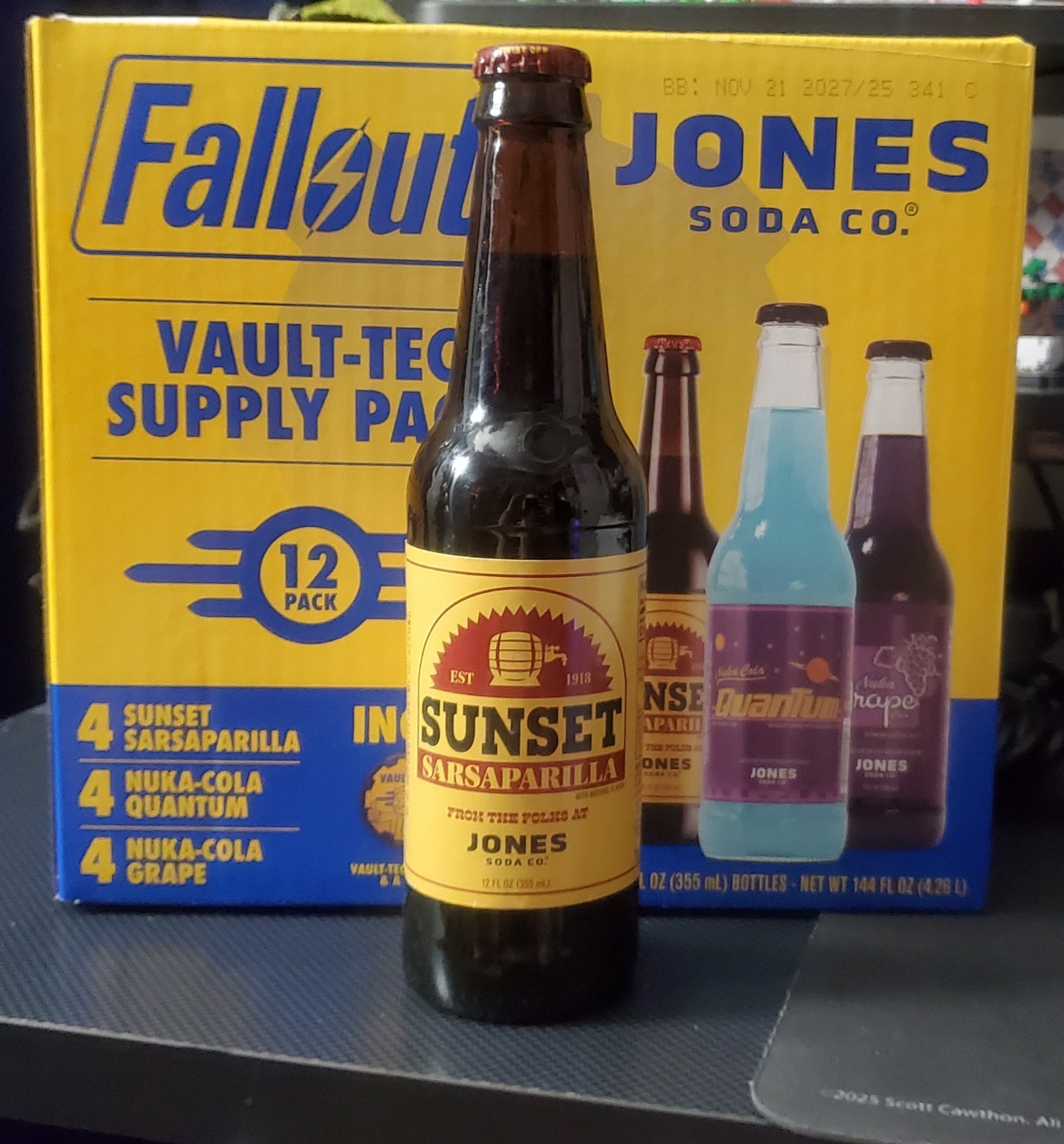 Fallout Nuka Cola Sunset Sarsaparilla Jones Soda Flavored Drink (Sealed ...