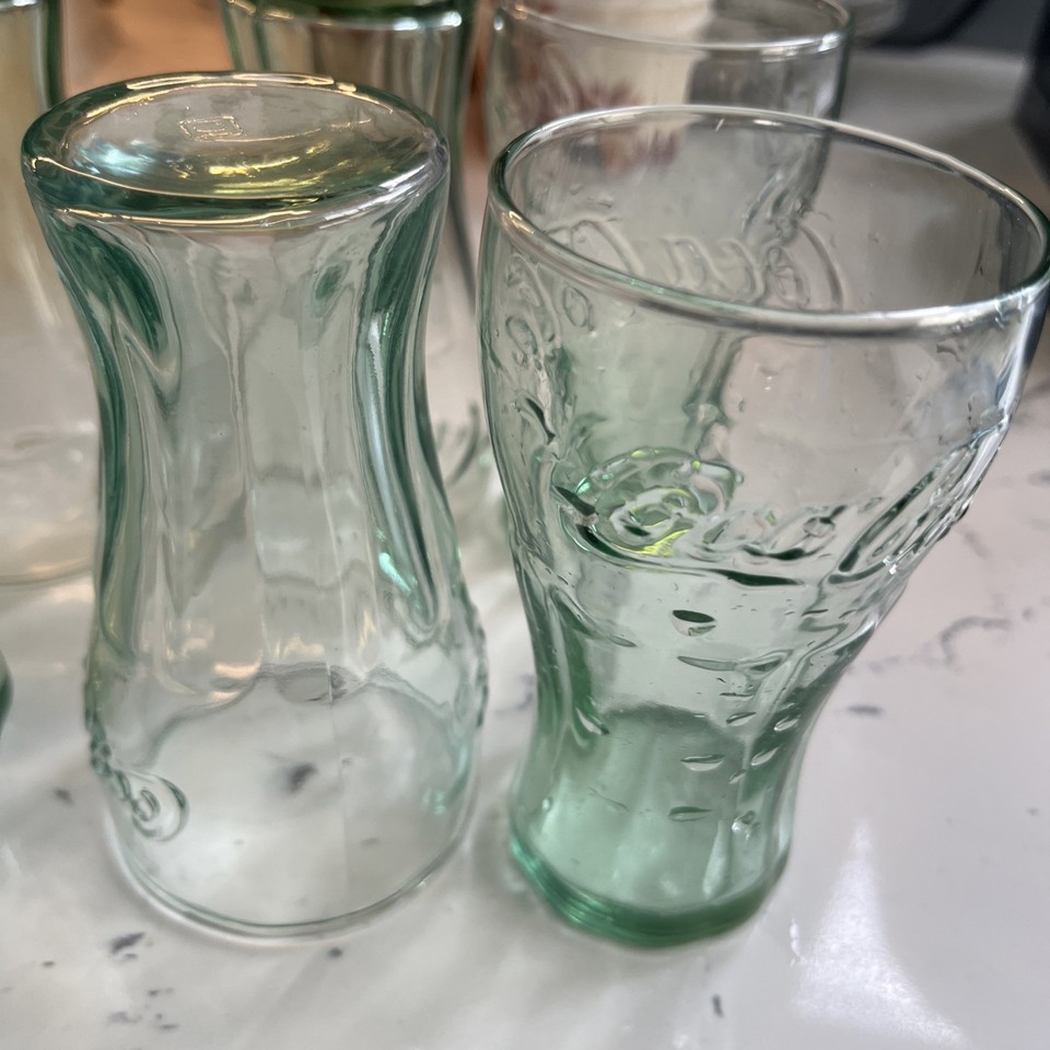 Coca Cola Green Glass Lot of 6- 10oz | eBay