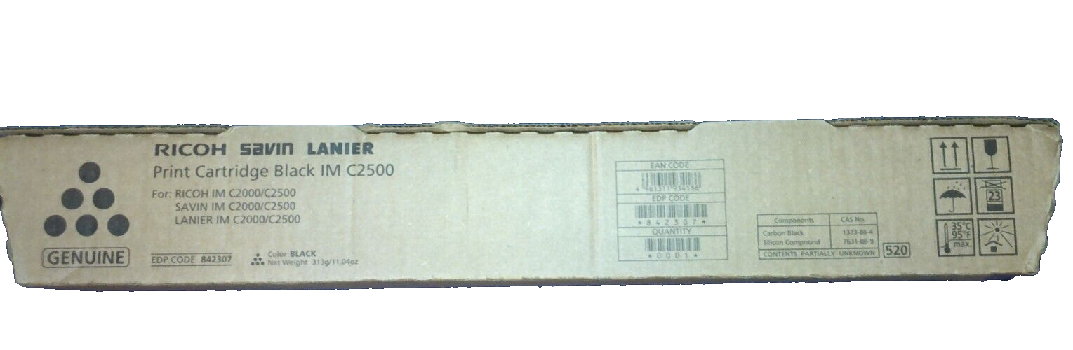 Genuine Ricoh Savin Lanier 842307 IM C2500 BLACK Cartridge IM C2000 ...