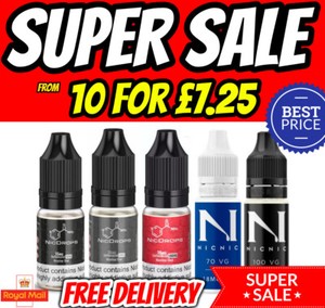 Nicotine Shots Nic Shot 10ml E liquid Vape Juice 50VG 70VG 100VG 15mg ...