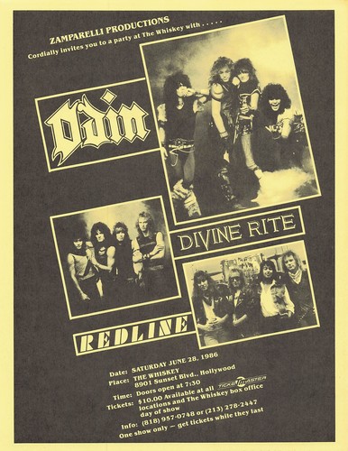 Odin Concert Flyer 1986 Whisky Yellow | eBay