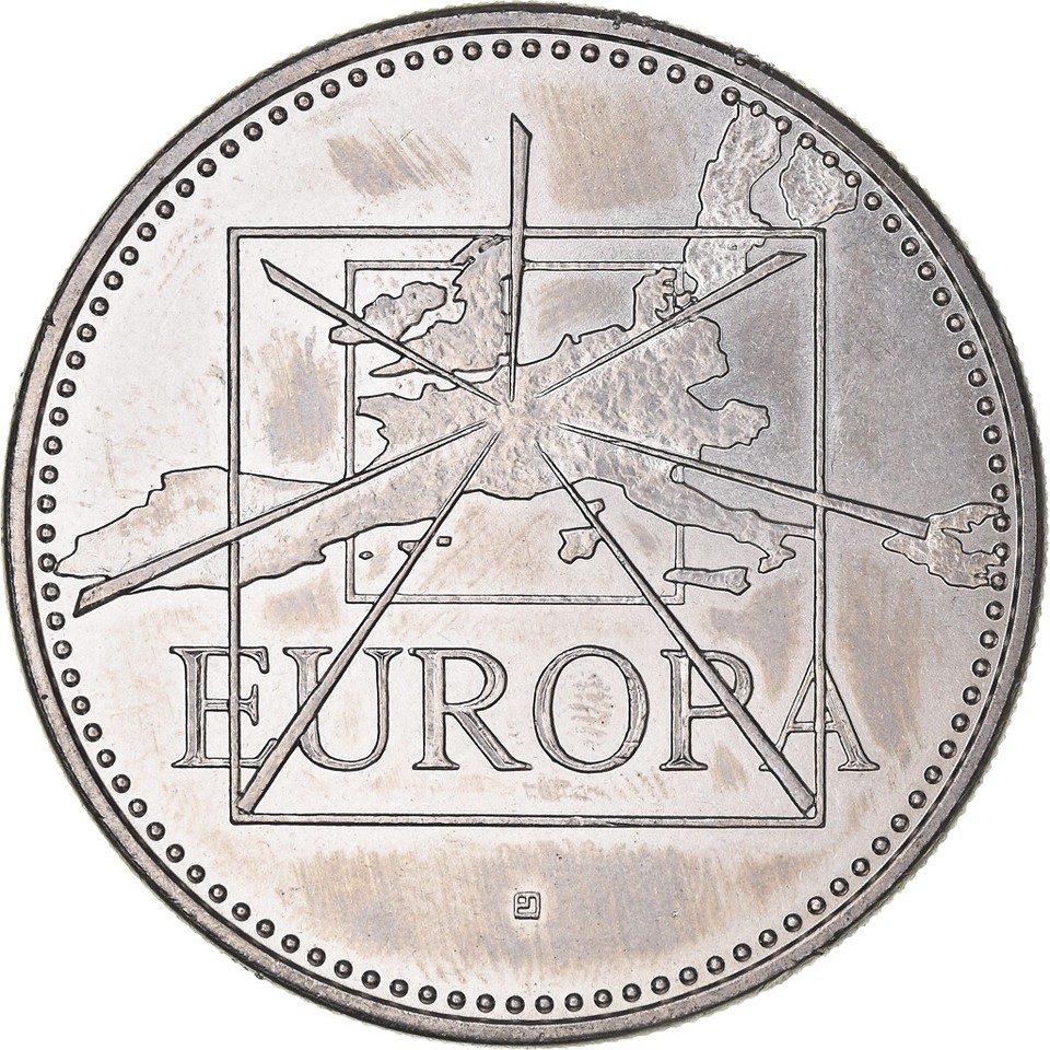 [#386656] France, Medal, Ecu Europa, Politics, 1997, Jimenez, MS(64 ...