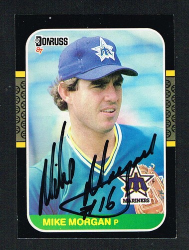 Mike Morgan #366 signed autograph auto 1987 Donruss Baseball Trading ...