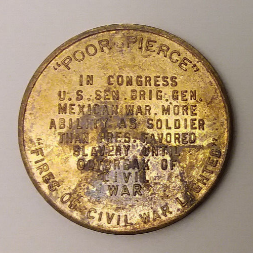 Franklin Pierce 14th President Coin Medal Token 28mm | eBay