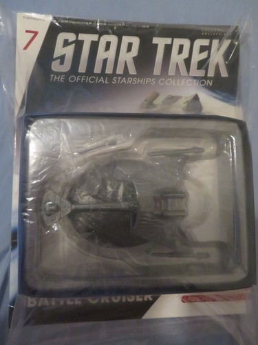 Eaglemoss Star Trek ~ #007 ~ KLINGON K'TINGA BATTLE CRUISER ~DISPLAYED ...