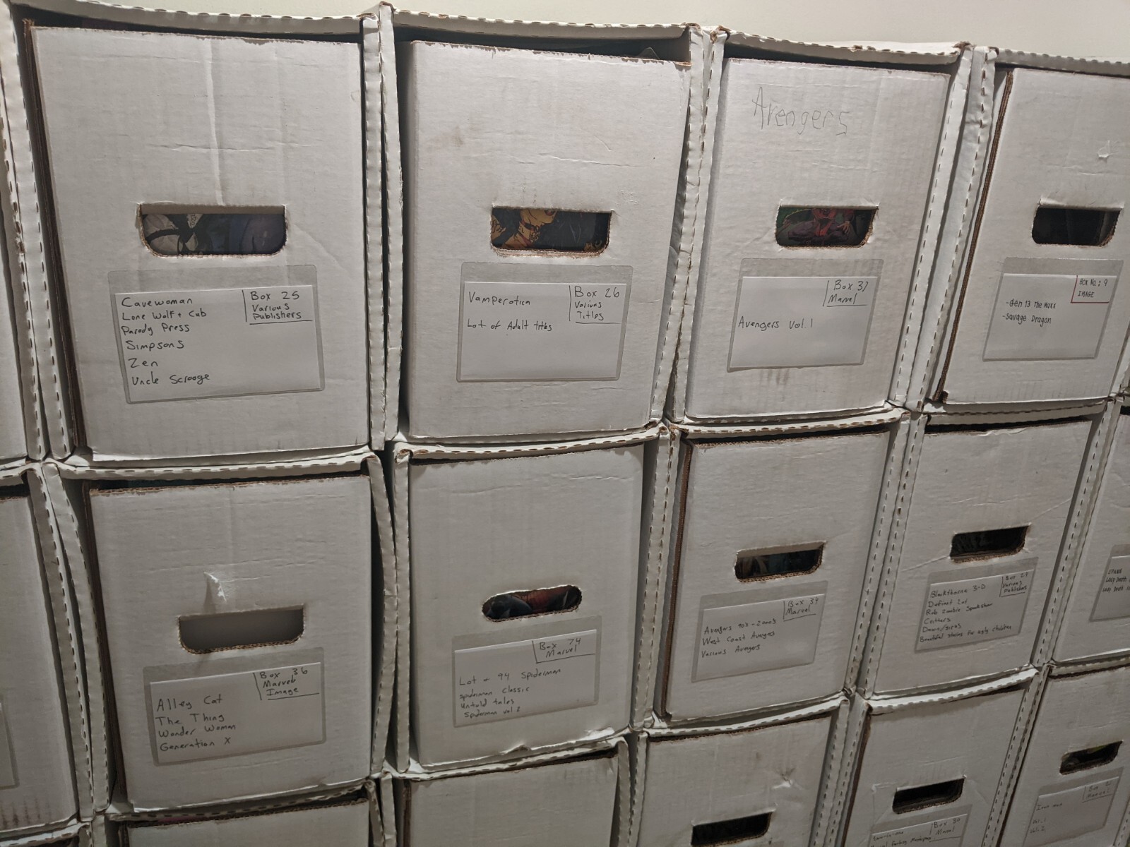 Massive 80 short box COMIC BOOK Collection - Marvel & DC - Full runs ...