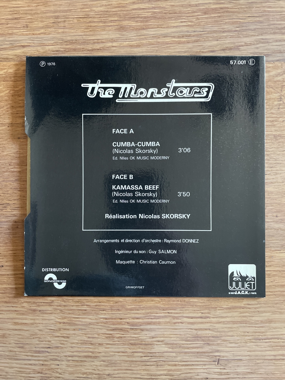 French SP THE MONSTARS - Cumba Cumba - JULIET 57001 - 1976 | eBay