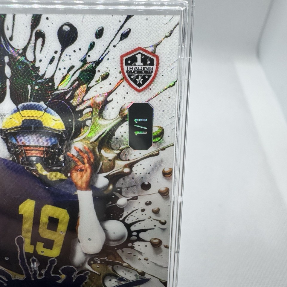 Bryce Underwood 2025 Wild Card Splat WHITE MOJO #SBWHI04-BU Michigan QB ...