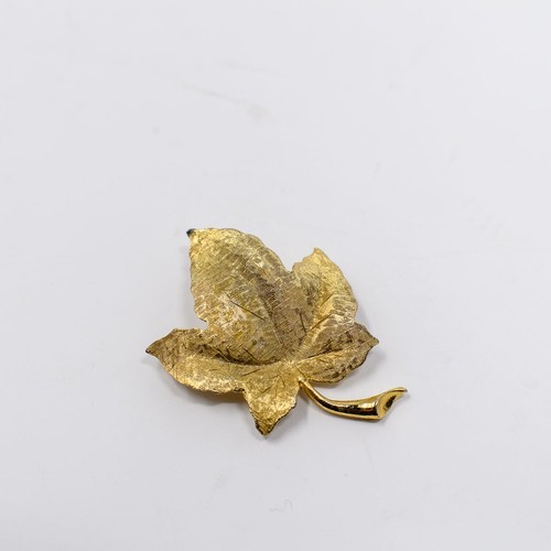 Vintage Signed Charel Textured Brushed Gold tone Brooch Pin | eBay