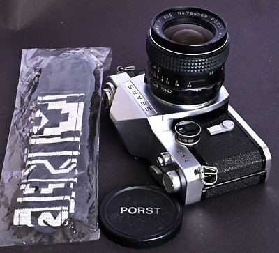 Sears T.L.S Chrome 35mm Film SLR c/w Porst Weitwinkel Auto F 35mm f/2.8 ...