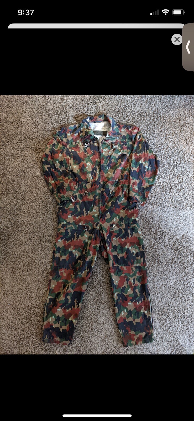 swiss camo coverall - Gem