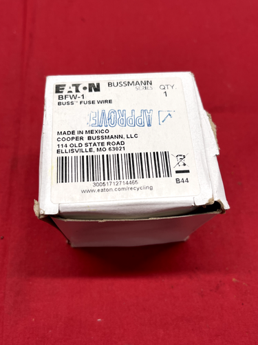 Bussmann Fuse Wire BFW-1 by Eaton, 1 A, 125 VAC, 0.016 Diameter | eBay