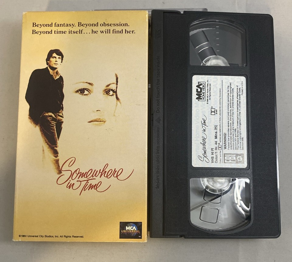 Somwhere In Time (VHS) Christopher Reeve Jane Seymour - Like New ...