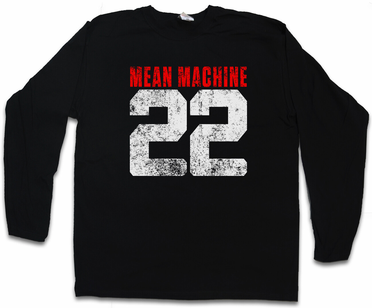 MEAN MACHINE 22 LANGARM T-SHIRT The Longest Yard Movie Zahl Trikot ...