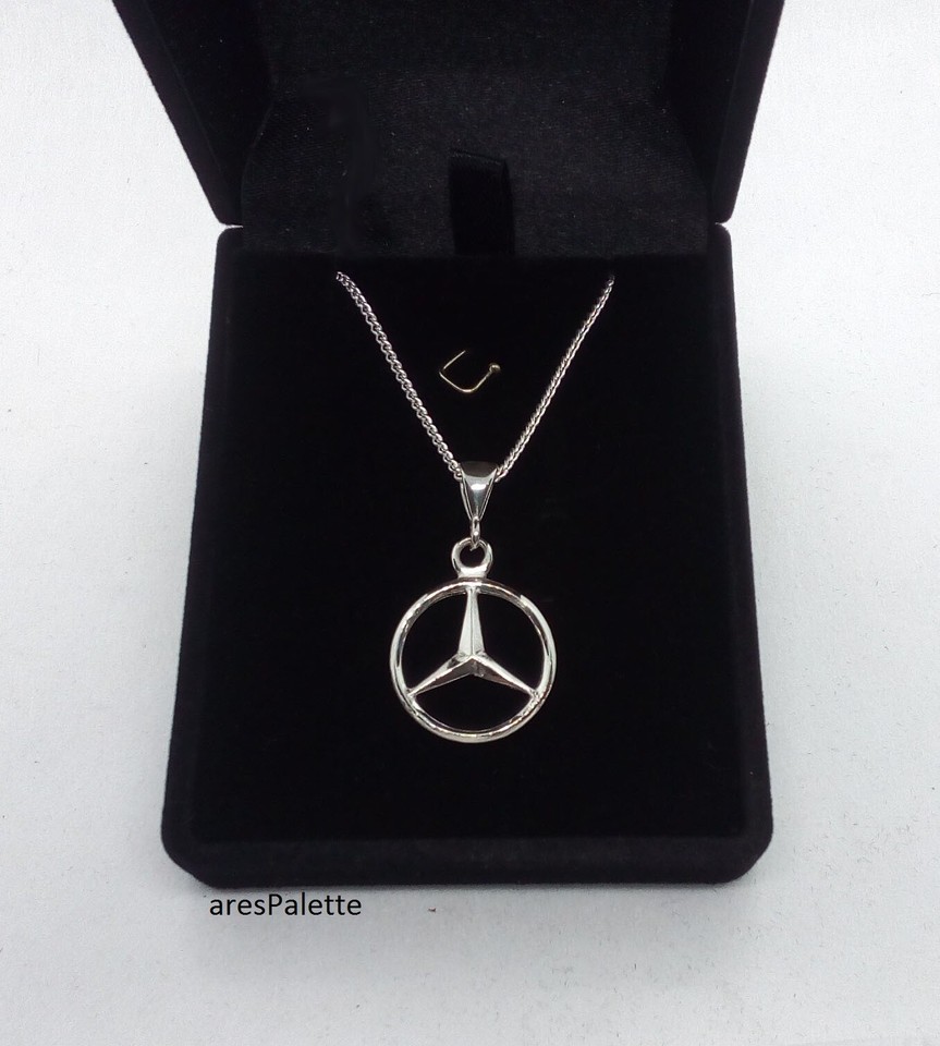 Mercedes Benz Necklace - Car jewelry - 925 Silver Handmade | eBay