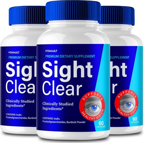 1-3 Pack Sight Clear Pills -SightClear Eye Vision Health Supplement -60 ...