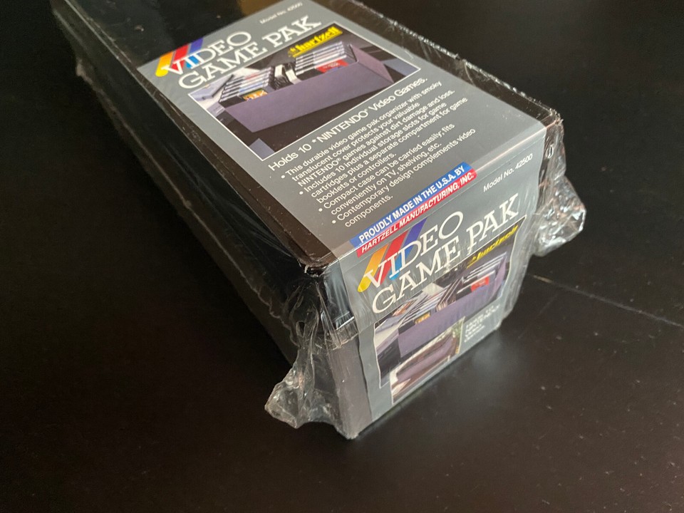 factory sealed Video Game Pak 10-cart storage case nes nintendo travel ...