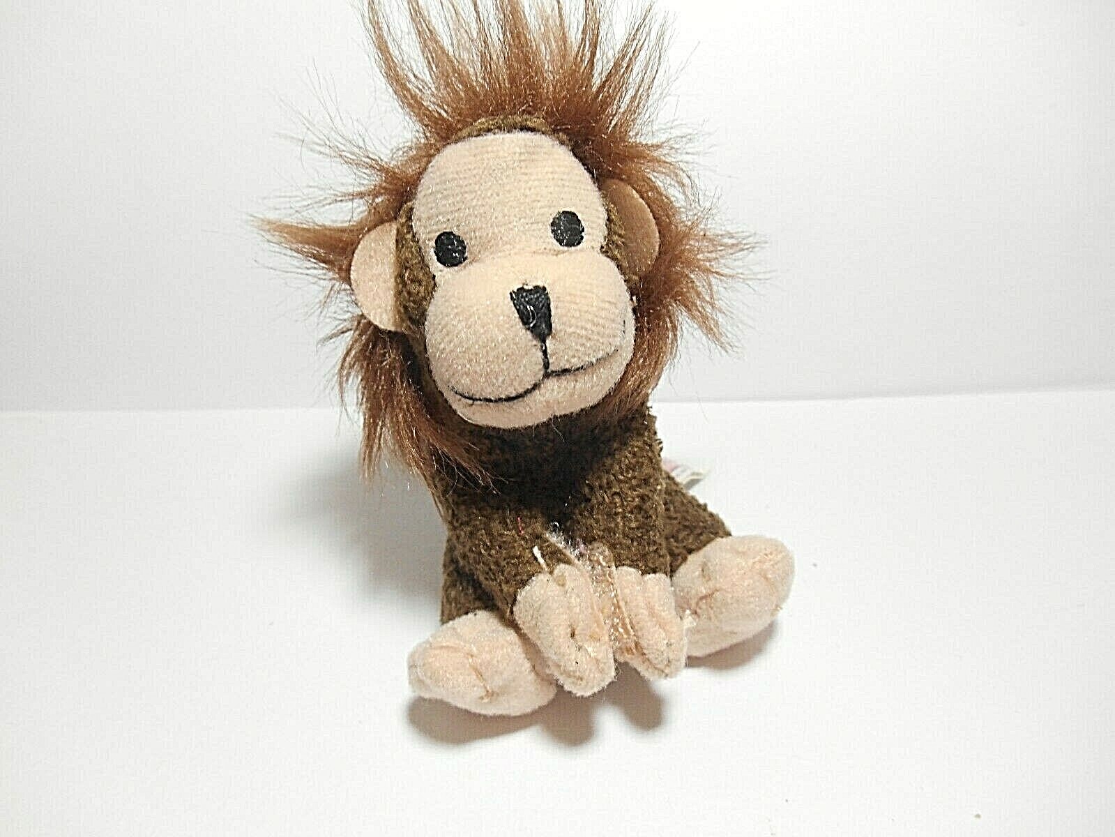 2009 Whimzy Pets Coconut monkey brown mini plush finger puppet 3 INCHES ...