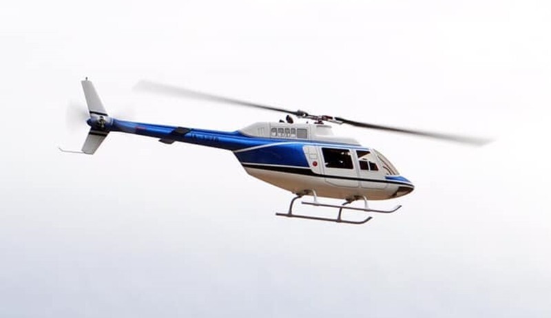 FUNKEY Jet Ranger Scale Fuselage for Nitro .60-.90 & EP 700 Size BLUE ...