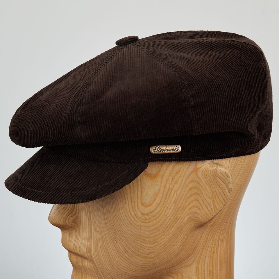 Sterkowski VIGO Corduroy Newsboy Cap Traditional Cabbie Gatsby Paper ...