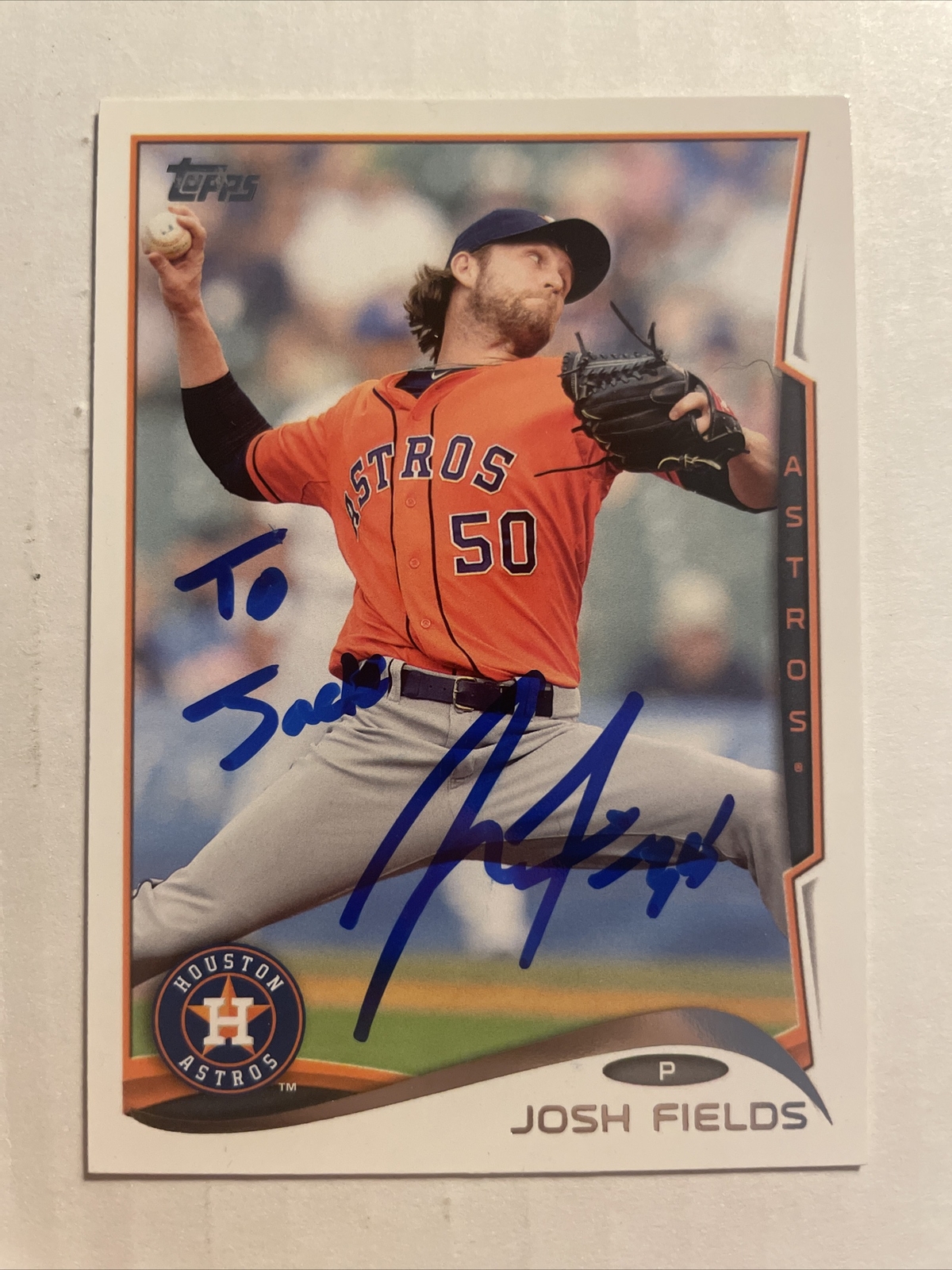 2014 Topps Josh Fields Autographed Card #286 Houston Astros CB326 | eBay